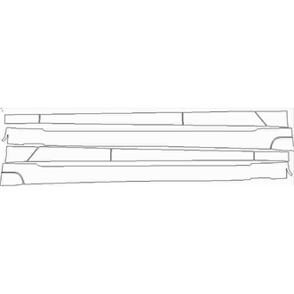 2016-2021 Tesla Model S Rocker Panels pre cut kit - wraptrade.com