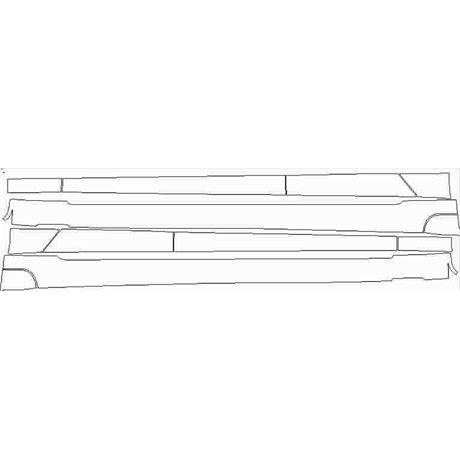 2016-2021 Tesla Model S Rocker Panels pre cut kit - wraptrade.com