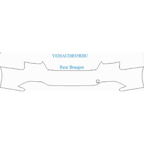 2018-2020 Audi RS5 Rear Bumper without sensors pre cut kit - wraptrade.com