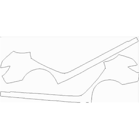 2018- Tesla Model 3 Rear Quarter Panels pre cut kit - wraptrade.com