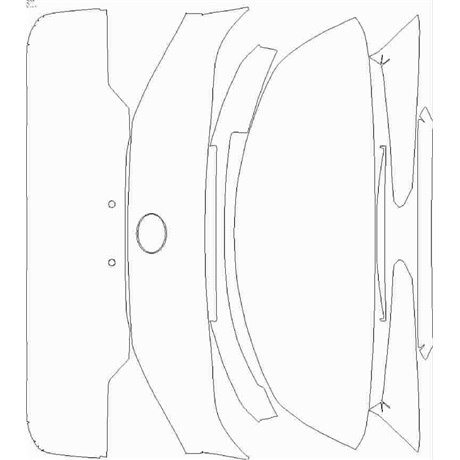2019- Lexus RX Base Rear Hatch pre cut kit - wraptrade.com