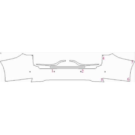 2019- Lexus RX F-Sport Rear Bumper with Sensors pre cut kit - wraptrade.com
