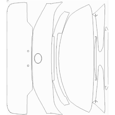 2019- Lexus RX L Rear Hatch pre cut kit - wraptrade.com