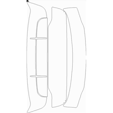 2019- Porsche Macan Turbo Rear hatch pre cut kit - wraptrade.com