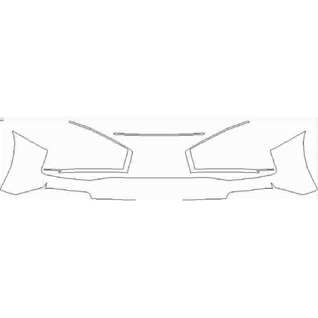 2020- Audi R8 Coupe Rear Bumper without Sensors pre cut kit - wraptrade.com