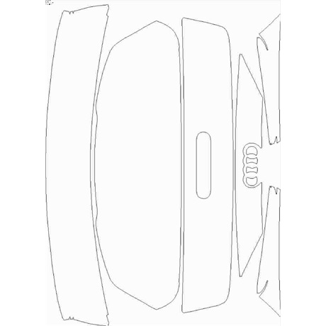 2020- Audi RSQ8 Rear Tailgate pre cut kit - wraptrade.com