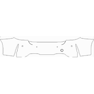 2020- BMW M2 CS Rear Bumper with Sensors pre cut kit - wraptrade.com