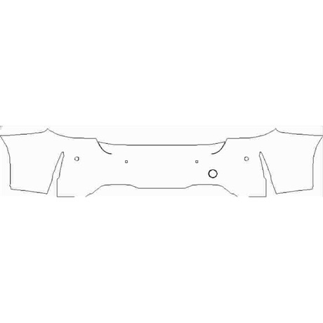 2020- BMW M2 CS Rear Bumper with Sensors pre cut kit - wraptrade.com