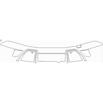 2020- BMW X6 M Rear Diffuser with Sensors pre cut kit - wraptrade.com