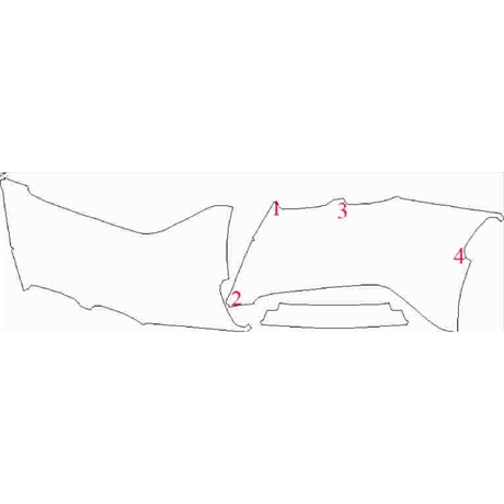 2020- Ferrari Roma Rear Bumper pre cut kit - wraptrade.com