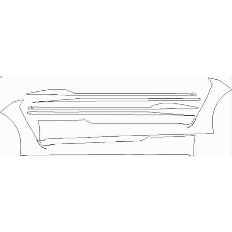 2020- Lexus RC F Carbon, Track Edition Rocker Panels pre cut kit ...