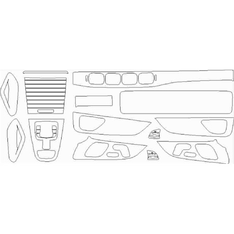2020- Mercedes GLE Class AMG 63 SUV Interior pre cut kit - wraptrade.com