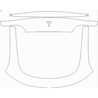 2020- Tesla Model Y Rear Hatch with Spoiler pre cut kit - wraptrade.com