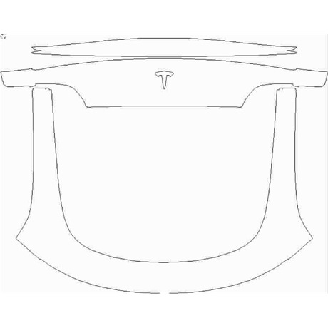 2020- Tesla Model Y Rear Hatch with Spoiler pre cut kit - wraptrade.com