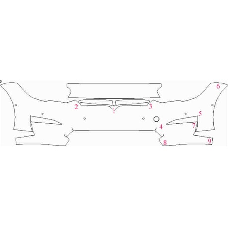 2021- Tesla Model S Long Range, Plaid Front Bumper with Sensors pre cut ...