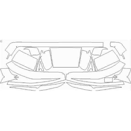 2021- BMW M4 Competition Rear Diffuser pre cut kit - wraptrade.com