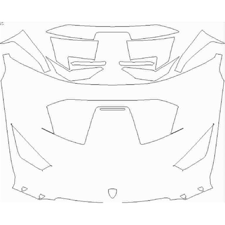 2021- Lamborghini Huracan STO Hood pre cut kit - wraptrade.com