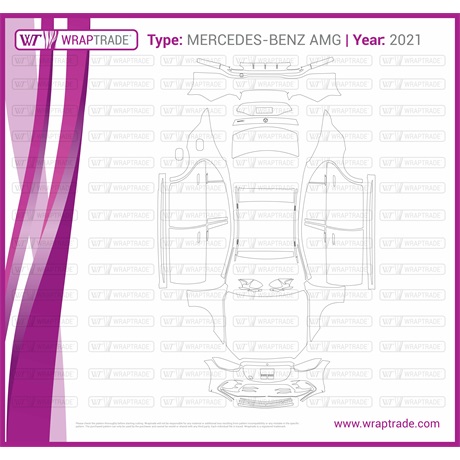 2021 Mercedes Benz S Class AMG Line Full Pattern - wraptrade.com
