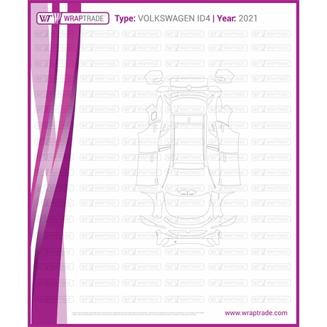 2021 Volkswagen ID4 Pro Full Pattern - wraptrade.com