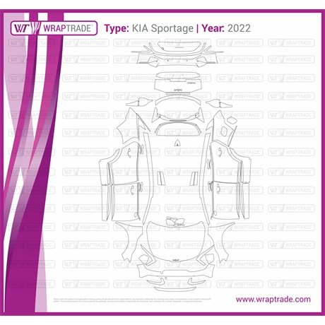 2022 KIA Sportage Base Full Pattern - wraptrade.com